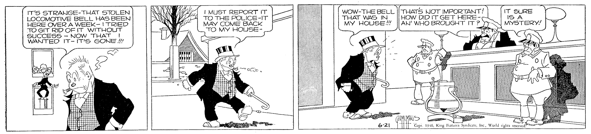 Bringing Up Father Comic Strip 1946-06-21 | Comics Kingdom
