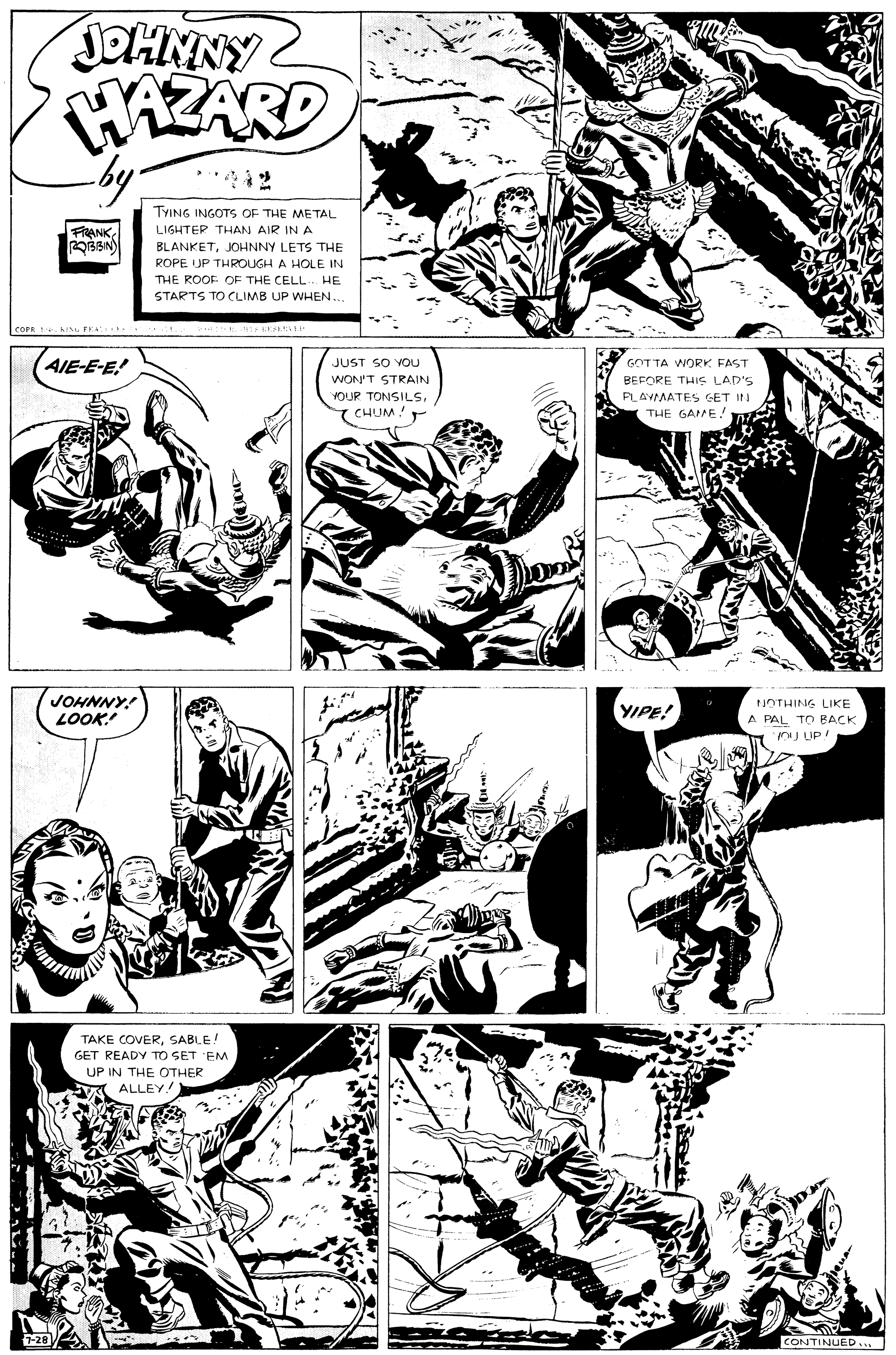 Johnny Hazard Comic Strip 1946-07-28 | Comics Kingdom