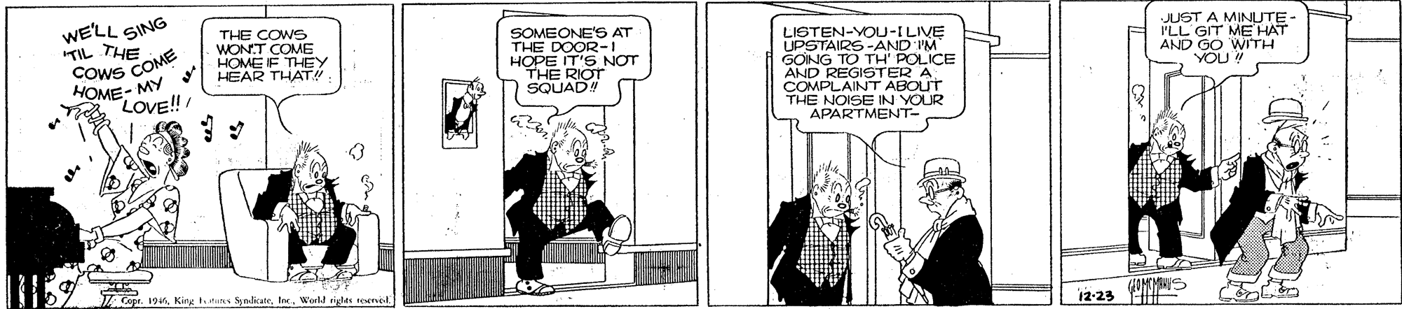 Bringing Up Father Comic Strip 1946-12-23 | Comics Kingdom