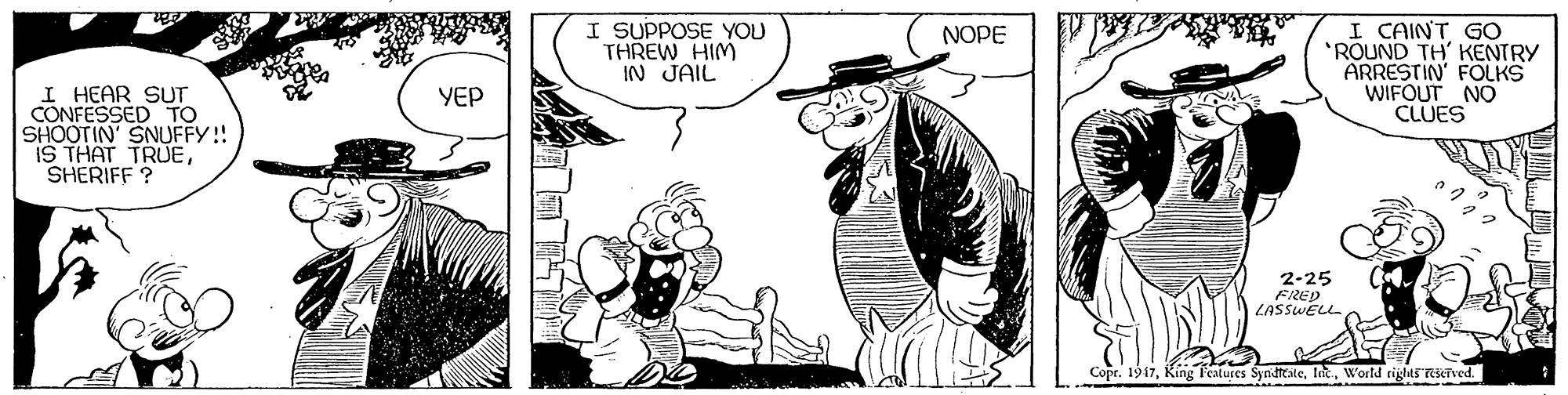 Barney Google And Snuffy Smith Vintage Comic Strip 1947-02-25 | Comics ...