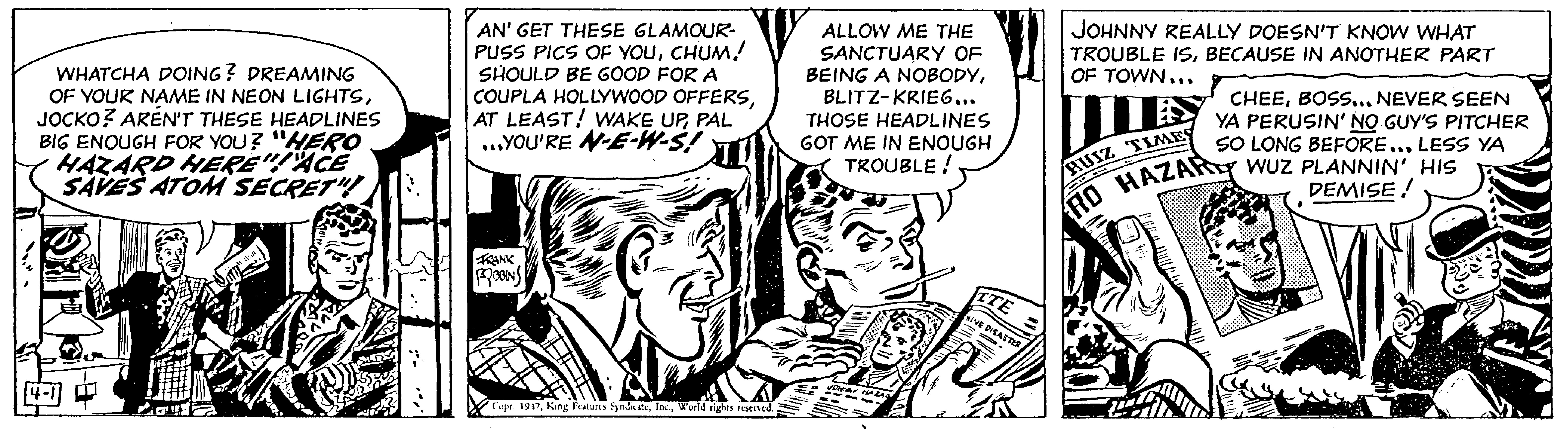 Johnny Hazard Comic Strip 1947-04-01 | Comics Kingdom