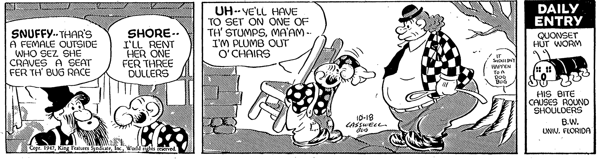 Barney Google And Snuffy Smith Comic Strip 1947-10-18 | Comics Kingdom