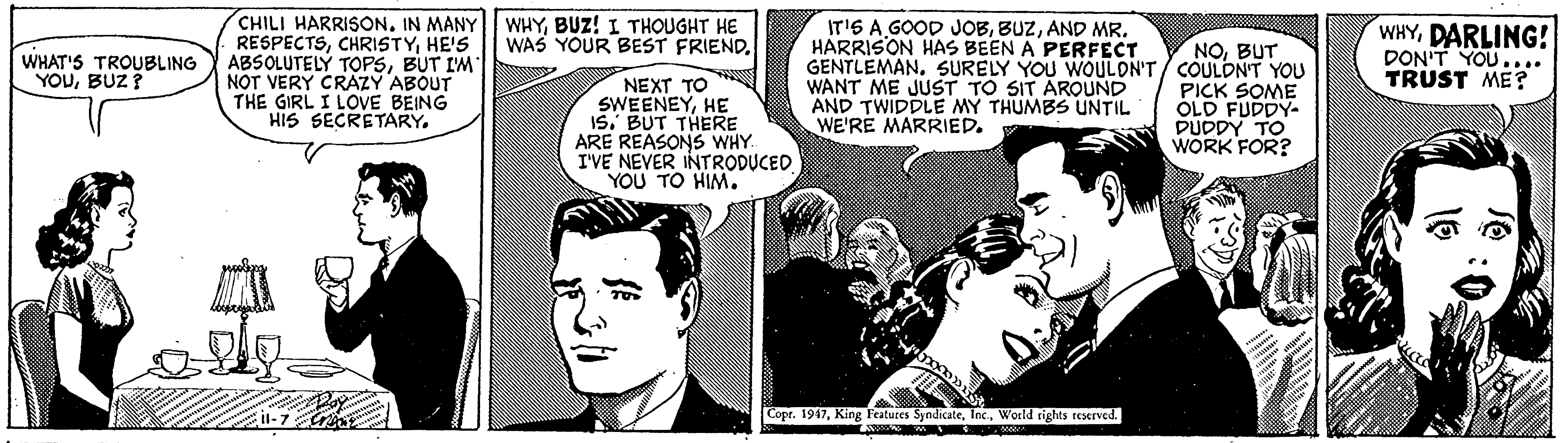 Buz Sawyer Comic Strip 1947-11-07 | Comics Kingdom
