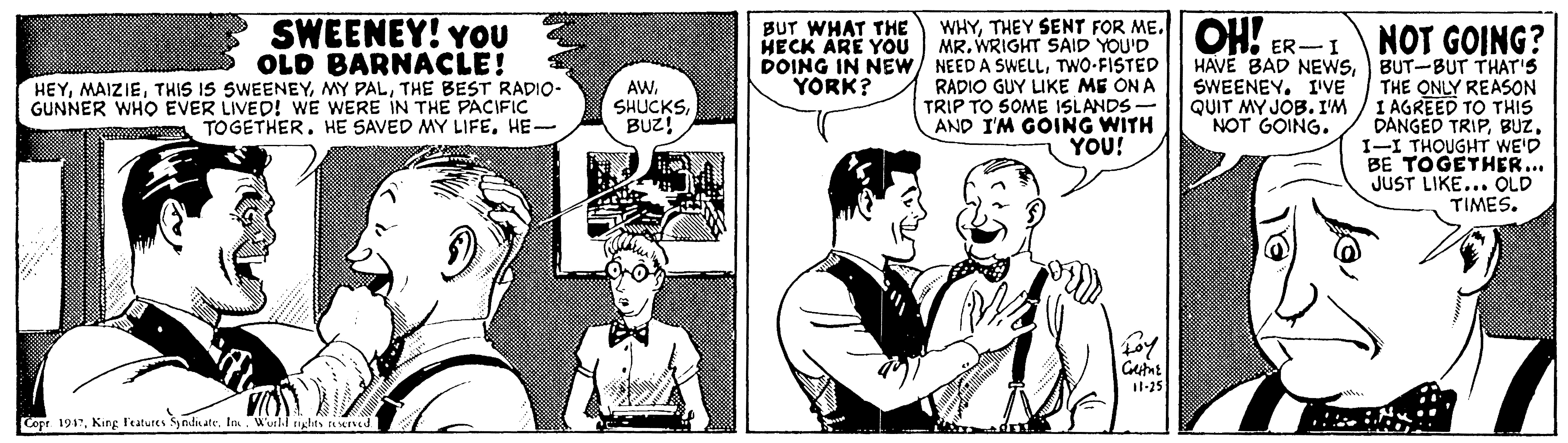 Buz Sawyer Comic Strip 1947-11-25 | Comics Kingdom