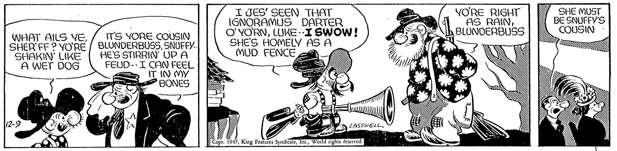 Barney Google And Snuffy Smith Comic Strip 1947-12-09 | Comics Kingdom