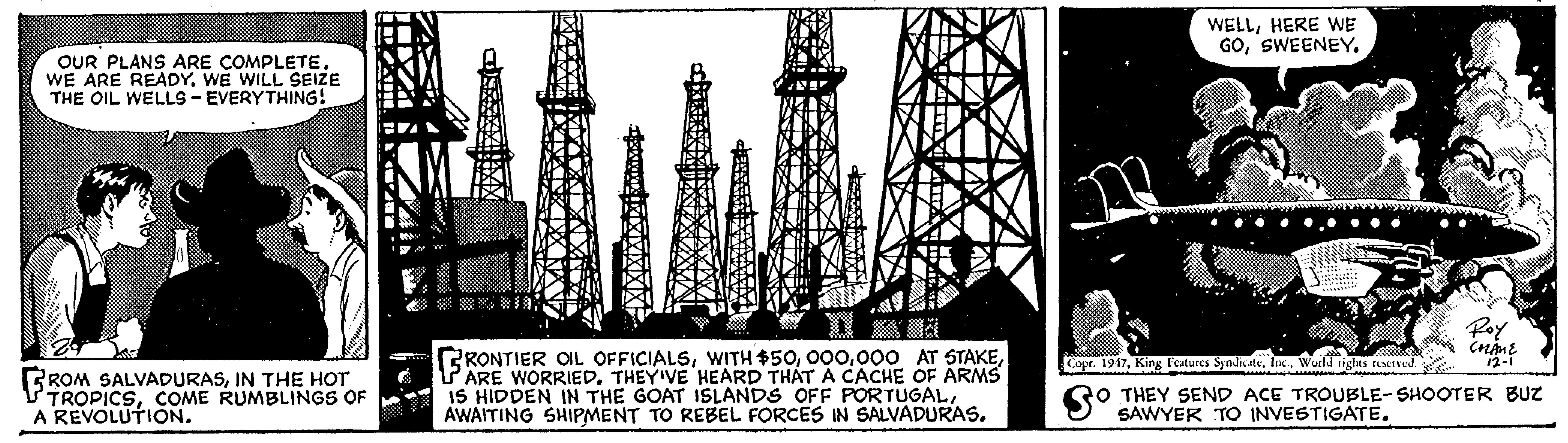 Buz Sawyer Comic Strip 1947-12-01 | Comics Kingdom