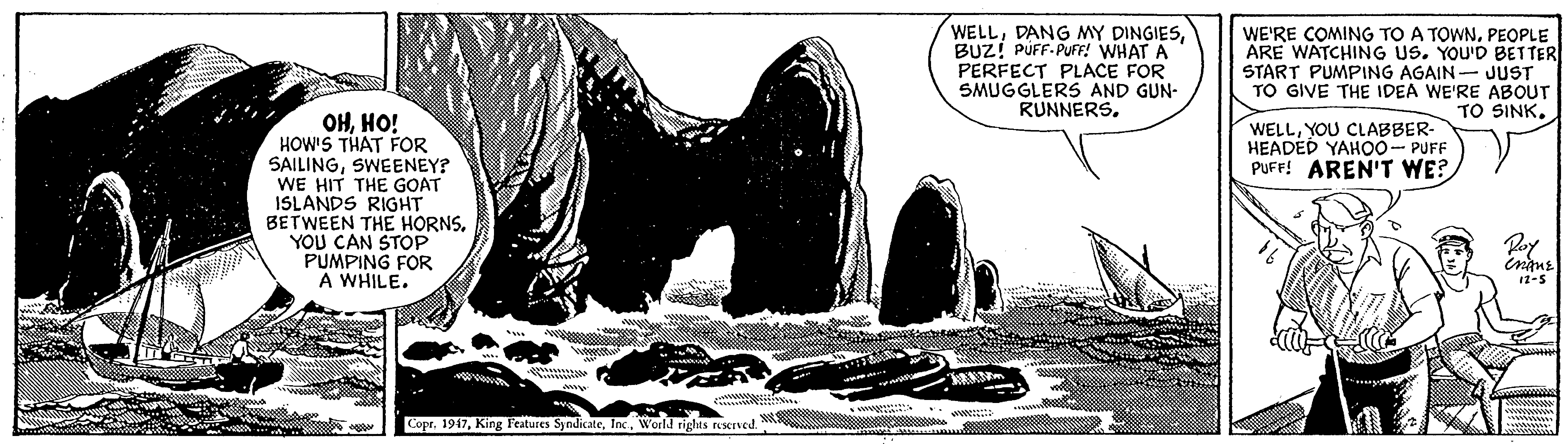 Buz Sawyer Comic Strip 1947-12-05 | Comics Kingdom
