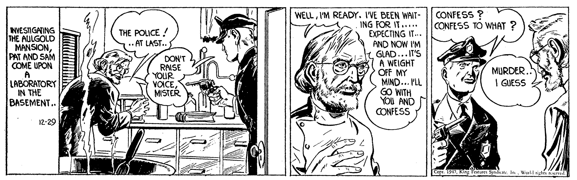 Radio Patrol Comic Strip 1947-12-29 | Comics Kingdom