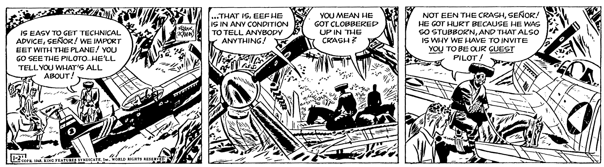 Johnny Hazard Comic Strip 1948-01-21 | Comics Kingdom