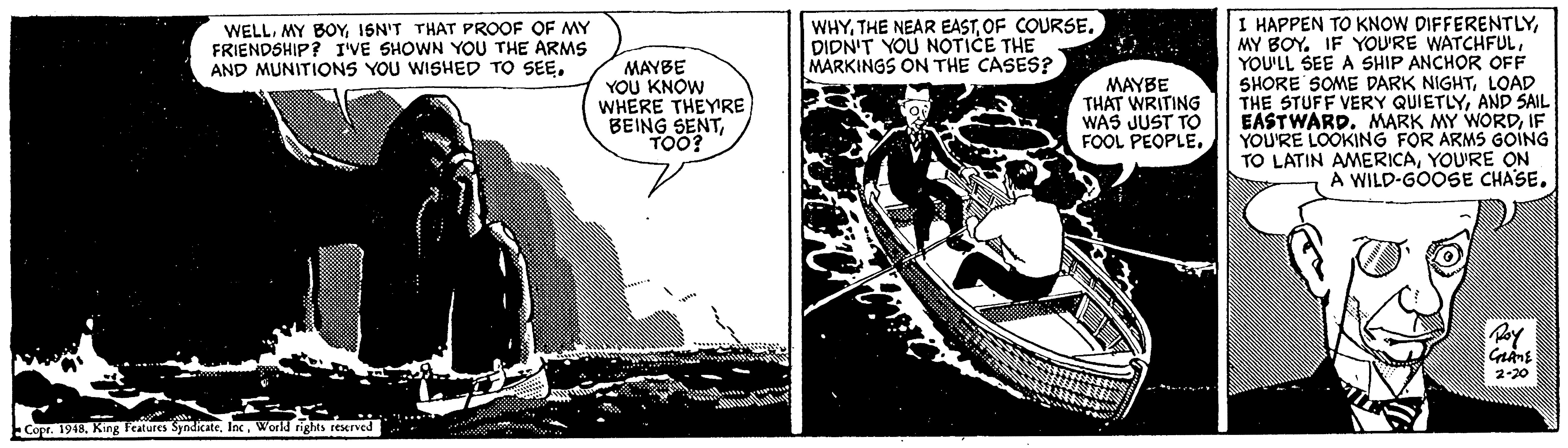 Buz Sawyer Comic Strip 1948-02-20 | Comics Kingdom