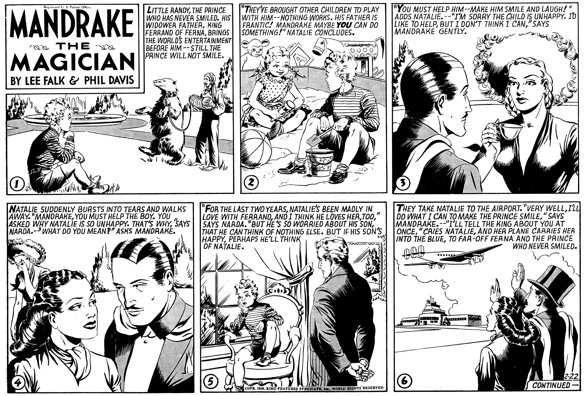 Mandrake The Magician Vintage Sundays Comic Strip 1948-02-22 | Comics ...