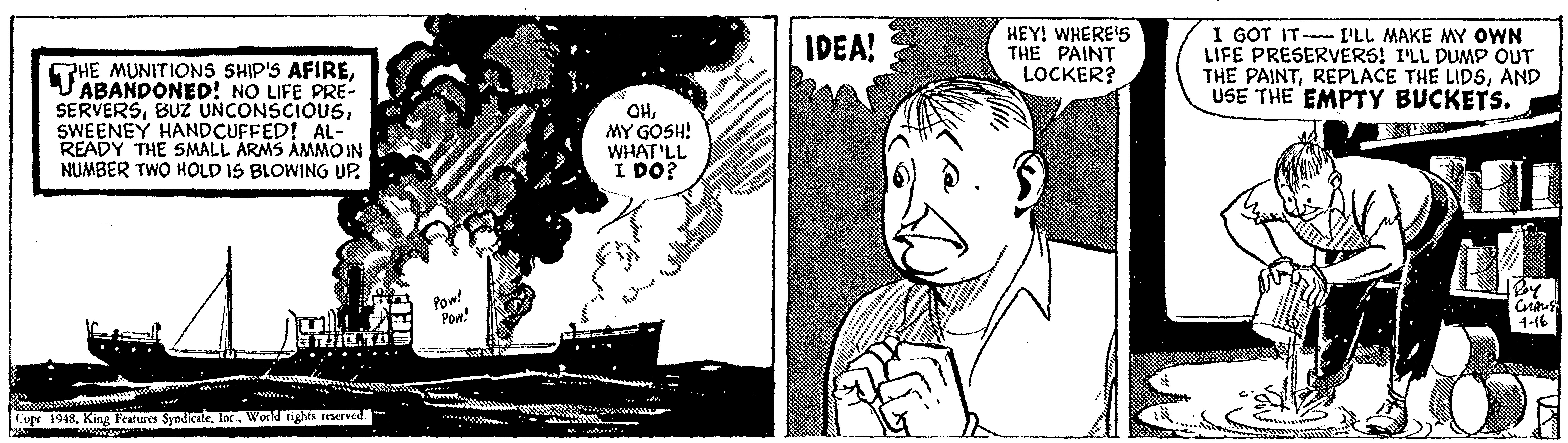 Buz Sawyer Comic Strip 1948-04-16 | Comics Kingdom