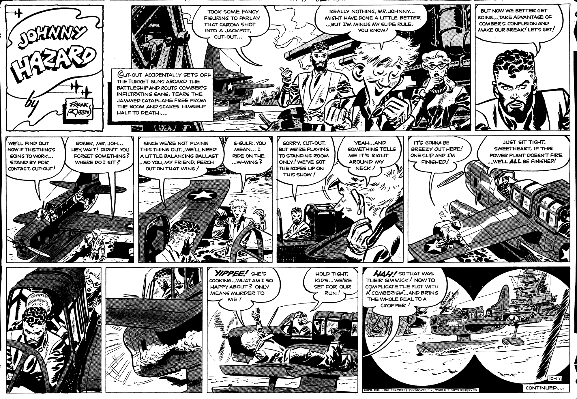 Johnny Hazard Comic Strip 1948-10-17 | Comics Kingdom