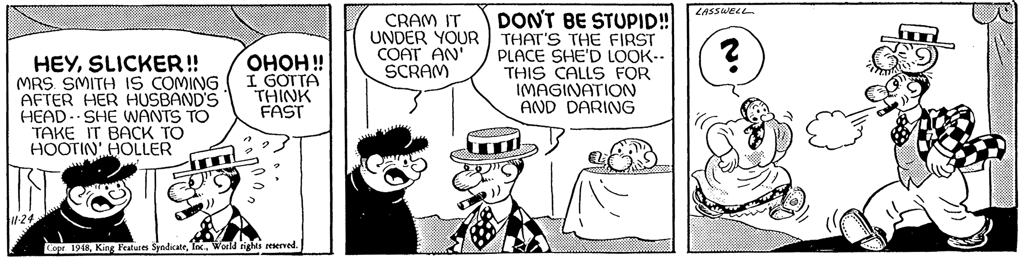 Barney Google And Snuffy Smith Vintage Comic Strip 1948-11-24 | Comics ...