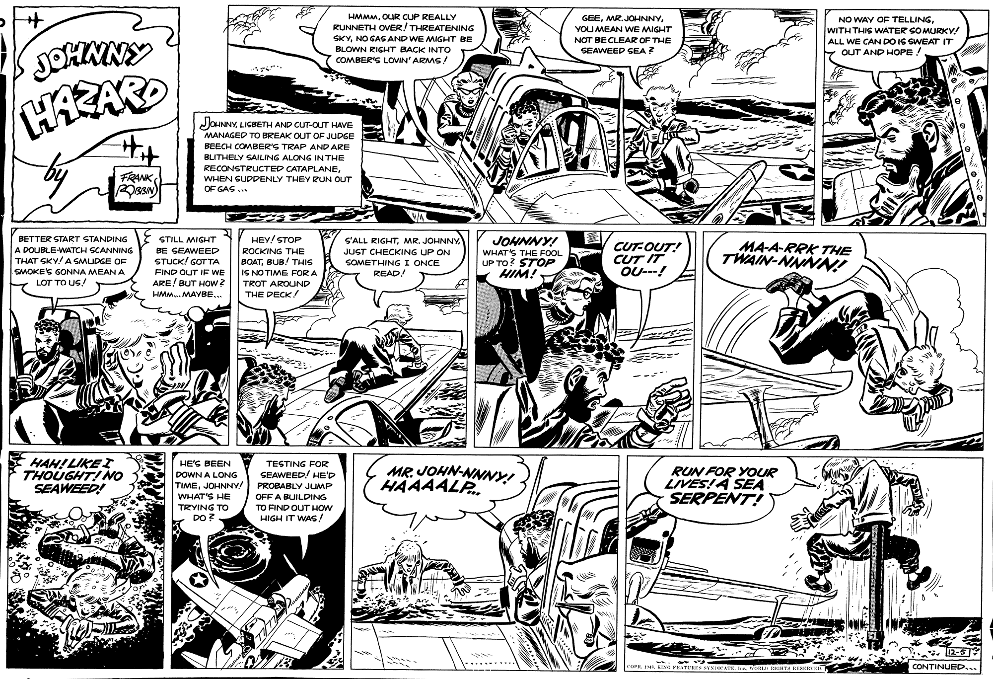 Johnny Hazard Comic Strip 1948-12-05 | Comics Kingdom