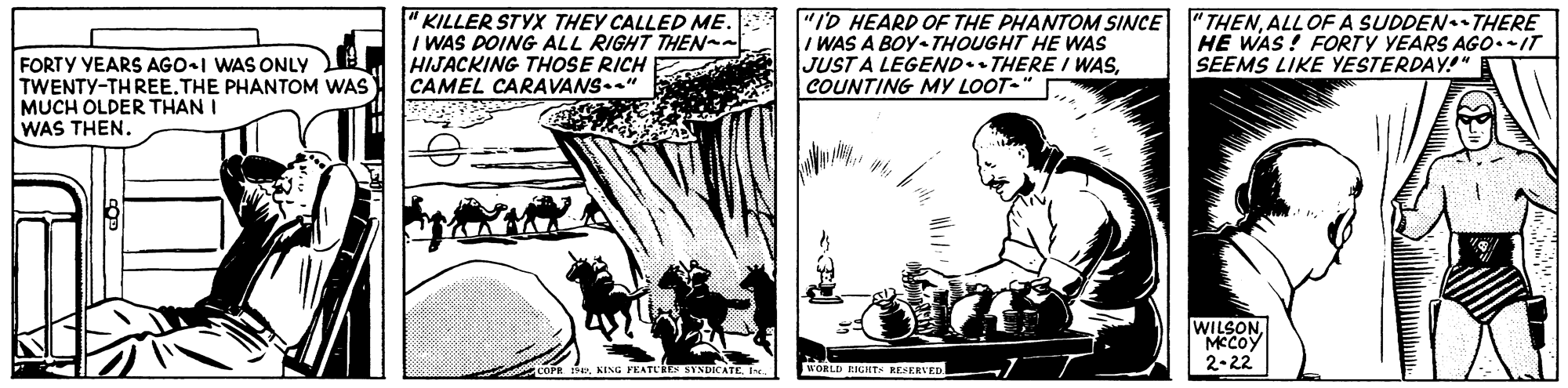 The Phantom Comic Strip 1949-02-22 | Comics Kingdom