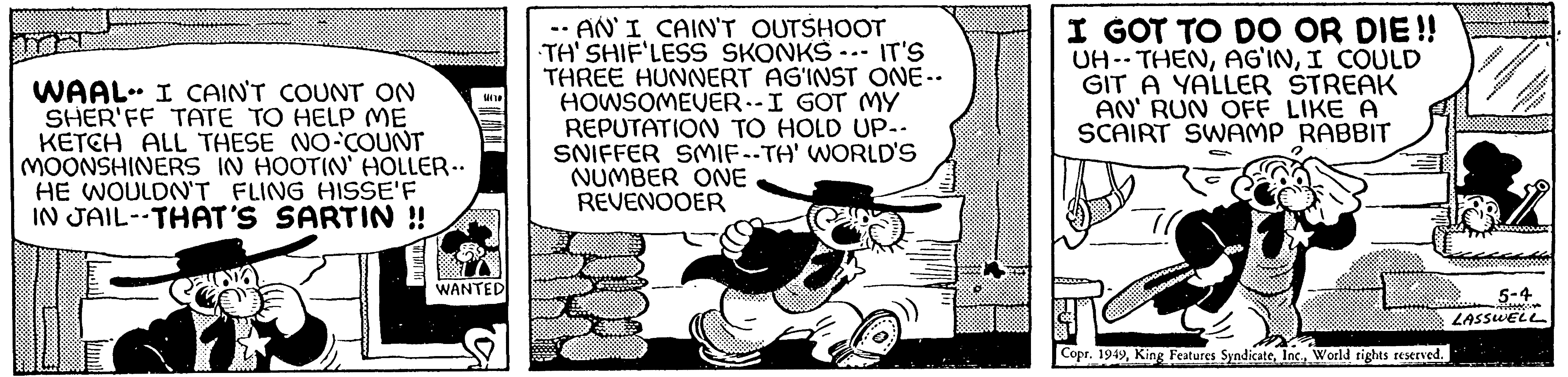 Barney Google And Snuffy Smith Vintage Comic Strip 1949-05-04 | Comics ...