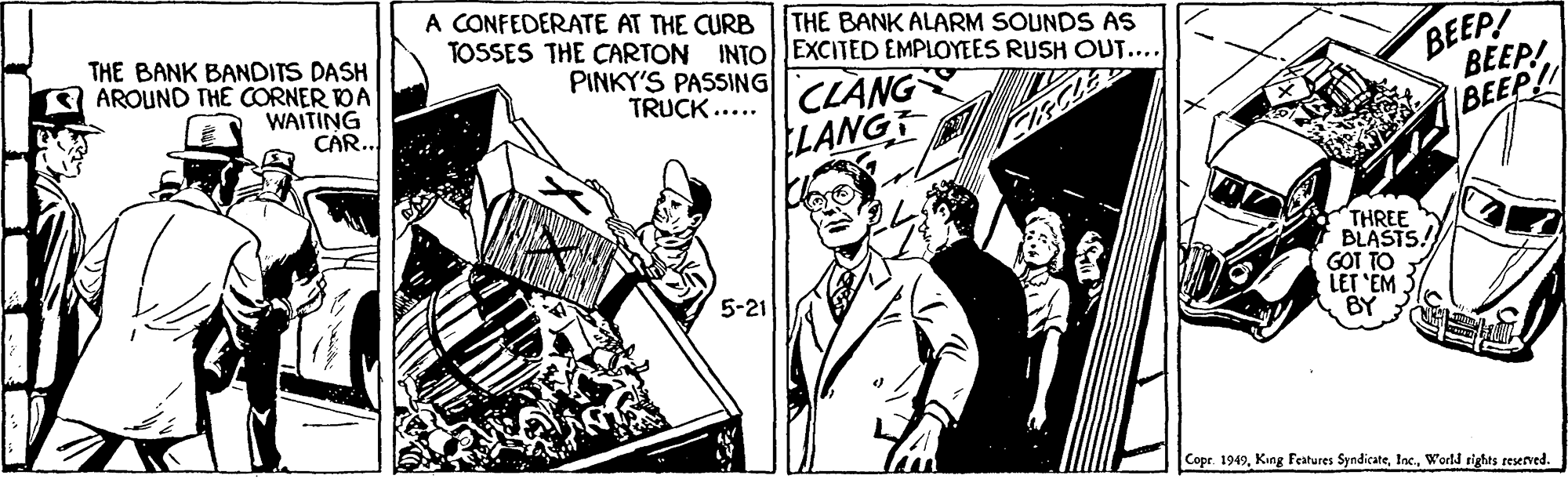 Radio Patrol Comic Strip 1949-05-21 | Comics Kingdom