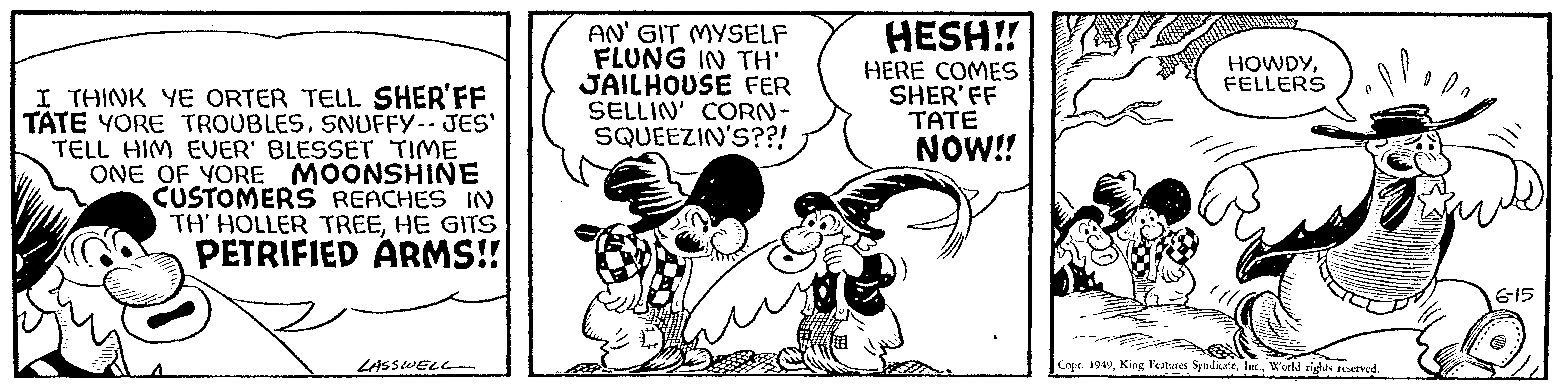 Barney Google And Snuffy Smith Comic Strip 1949-06-15 | Comics Kingdom