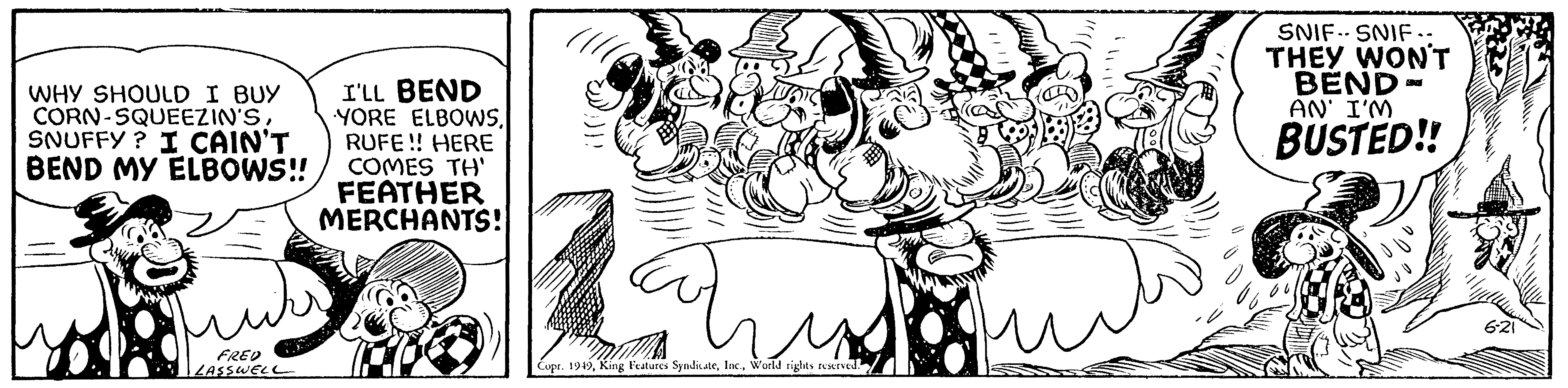 Barney Google And Snuffy Smith Comic Strip 1949-06-21 | Comics Kingdom