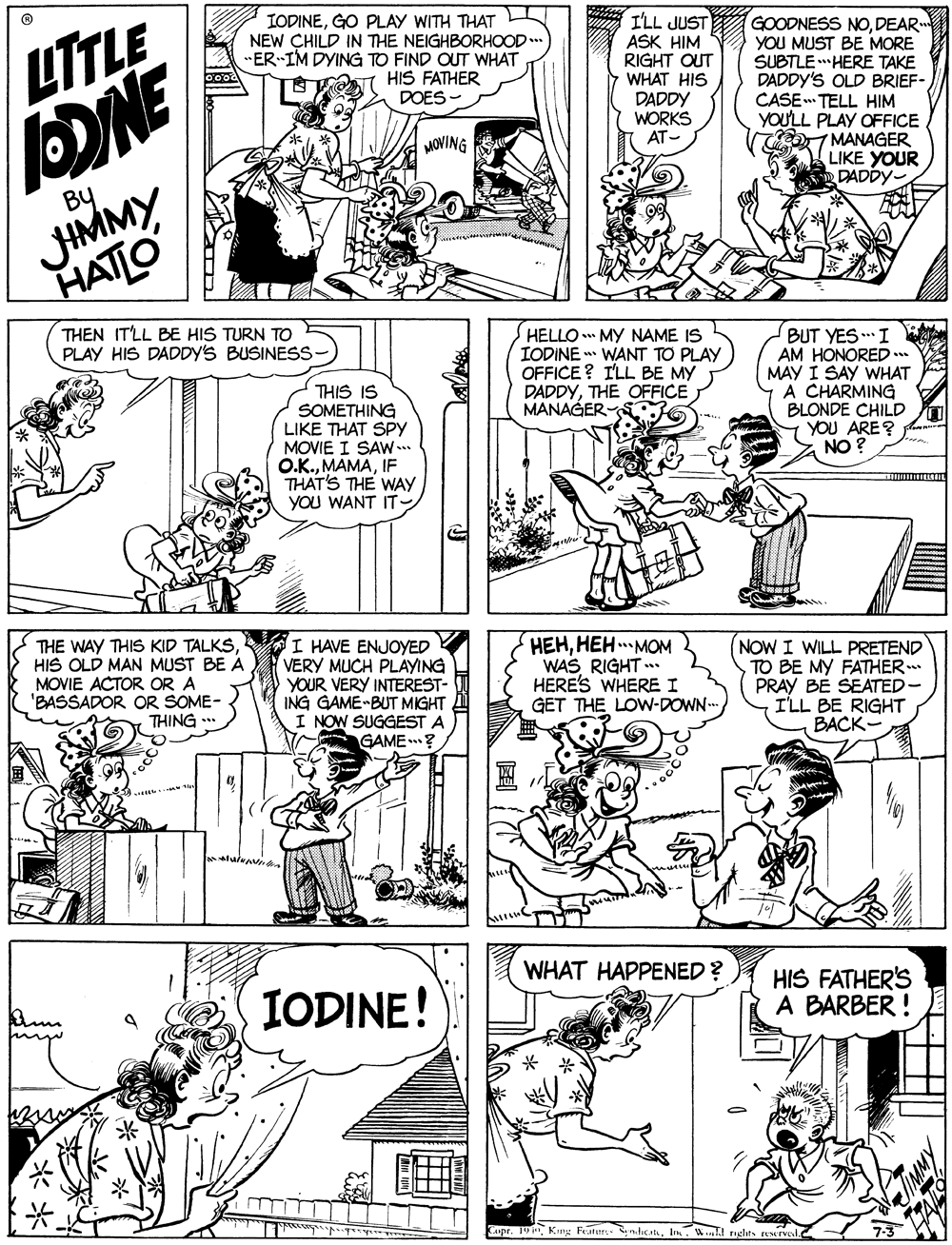 Little Iodine Sundays Comic Strip 1949-07-03 | Comics Kingdom