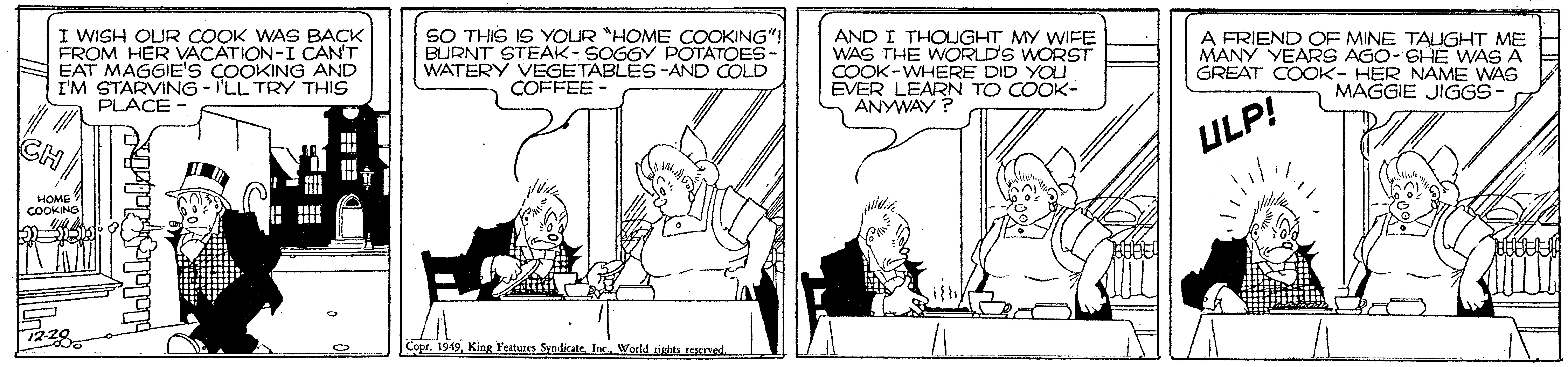 Bringing Up Father Comic Strip 1949-12-20 | Comics Kingdom