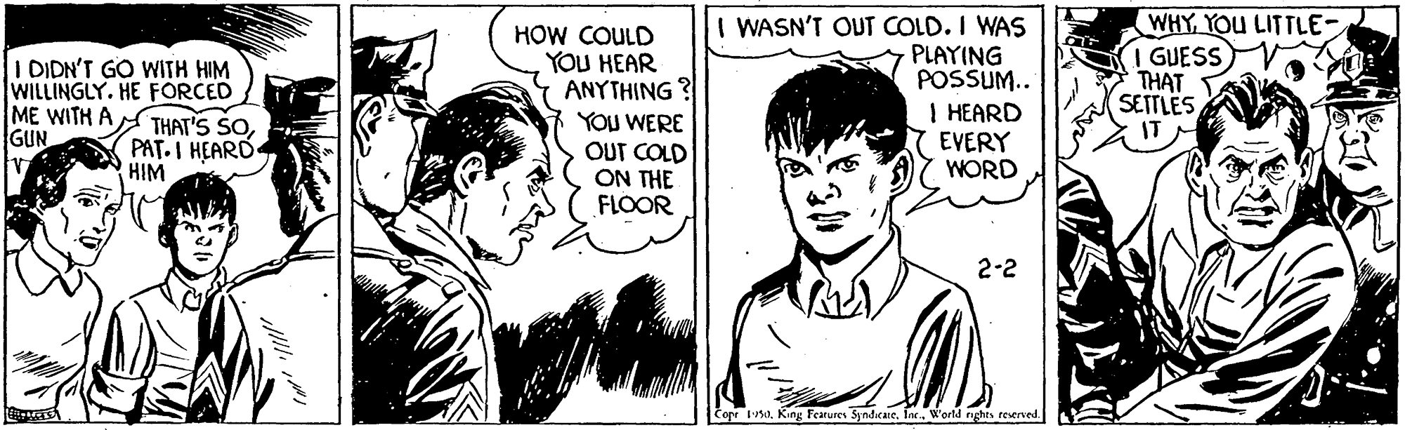 Radio Patrol Comic Strip 1950-02-02 | Comics Kingdom