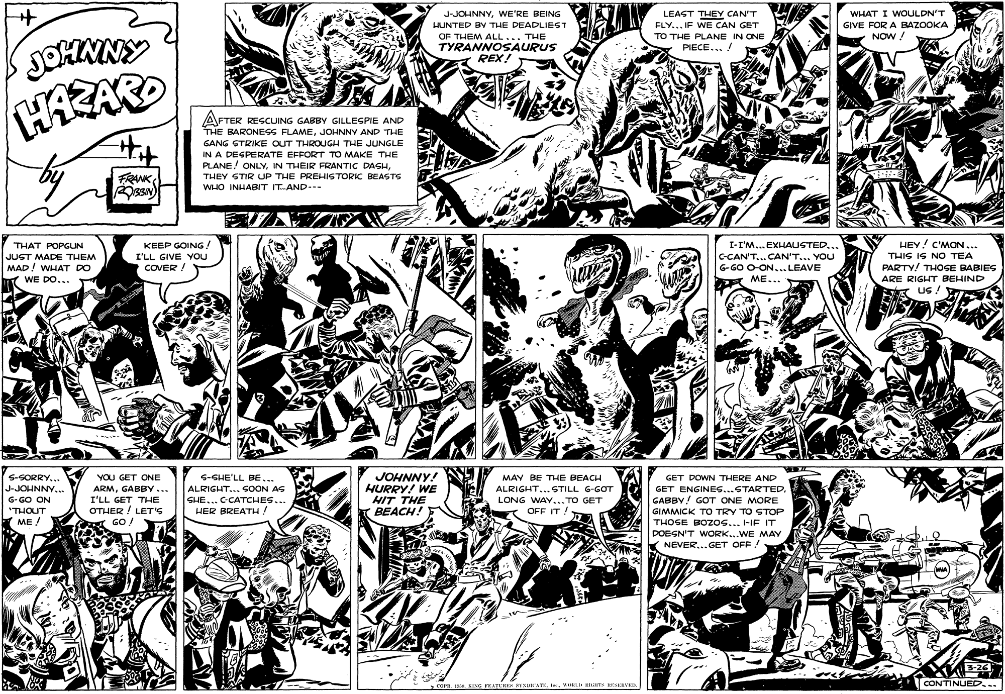 Johnny Hazard Comic Strip 1950-03-26 | Comics Kingdom