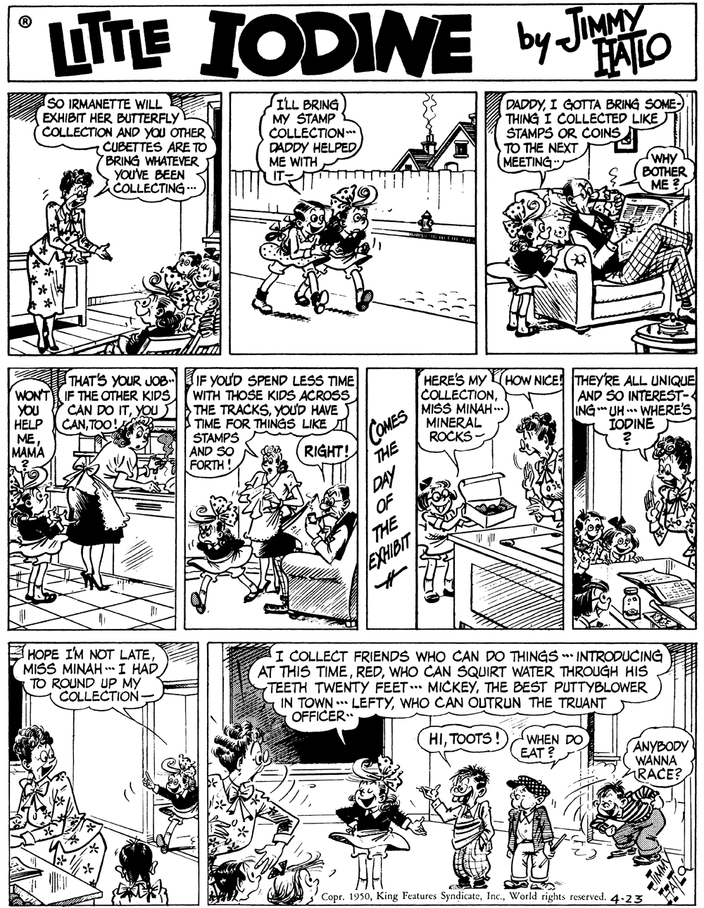 Little Iodine Sundays Comic Strip 1950-04-23 | Comics Kingdom