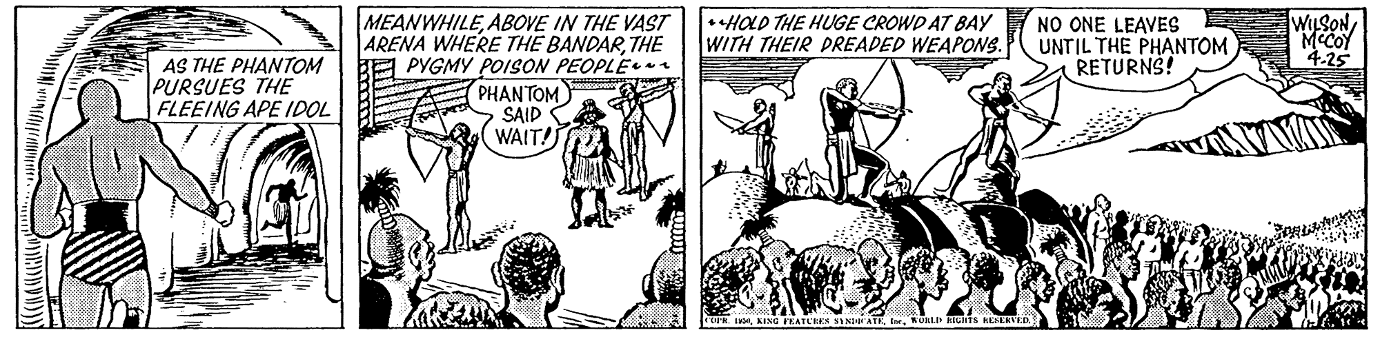 The Phantom Comic Strip 1950-04-25 | Comics Kingdom