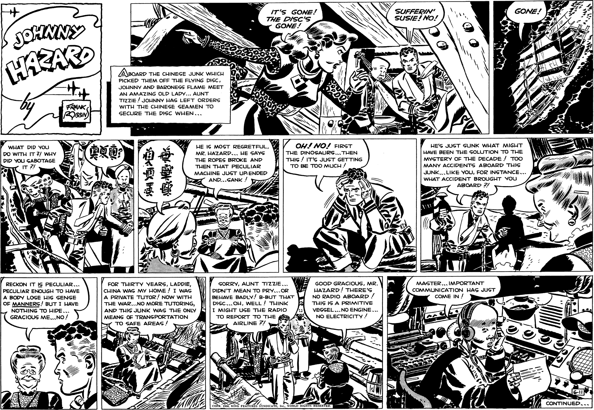 Johnny Hazard Comic Strip 1950-06-11 | Comics Kingdom