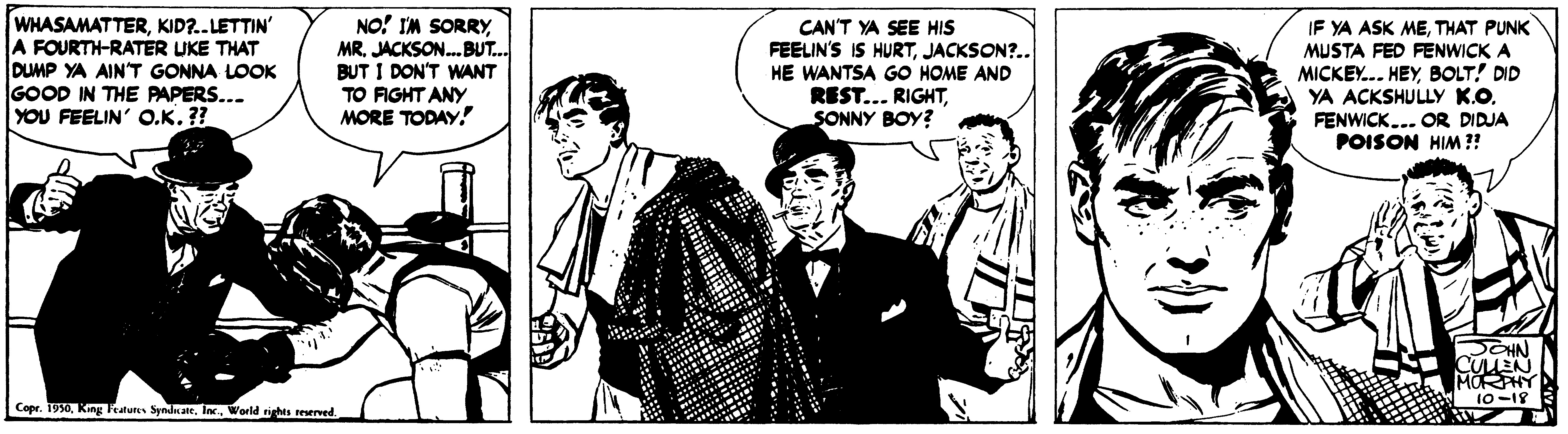 Big Ben Bolt Comic Strip 1950-10-18 | Comics Kingdom