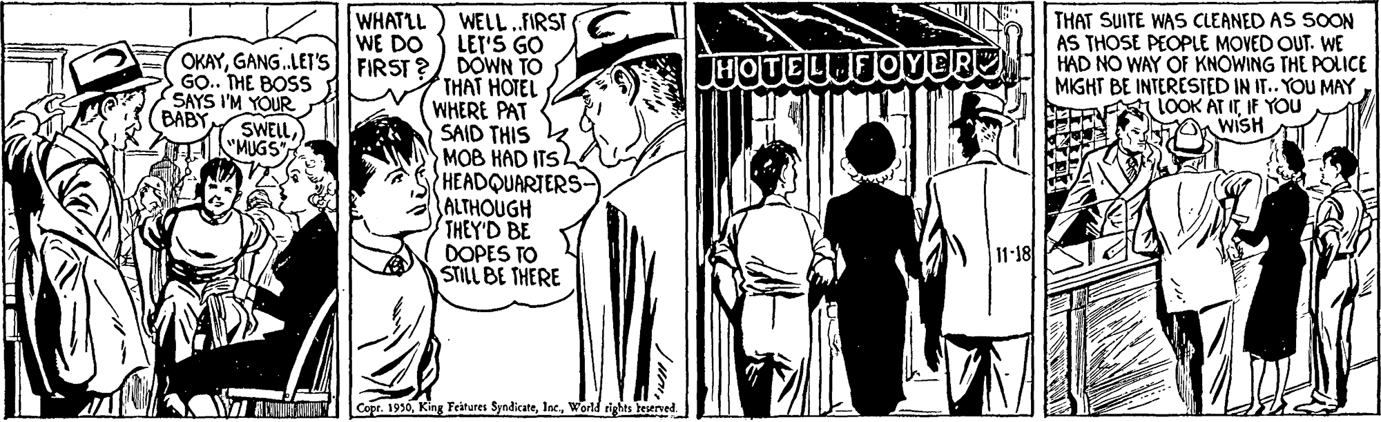 Radio Patrol Comic Strip 1950-11-18 | Comics Kingdom