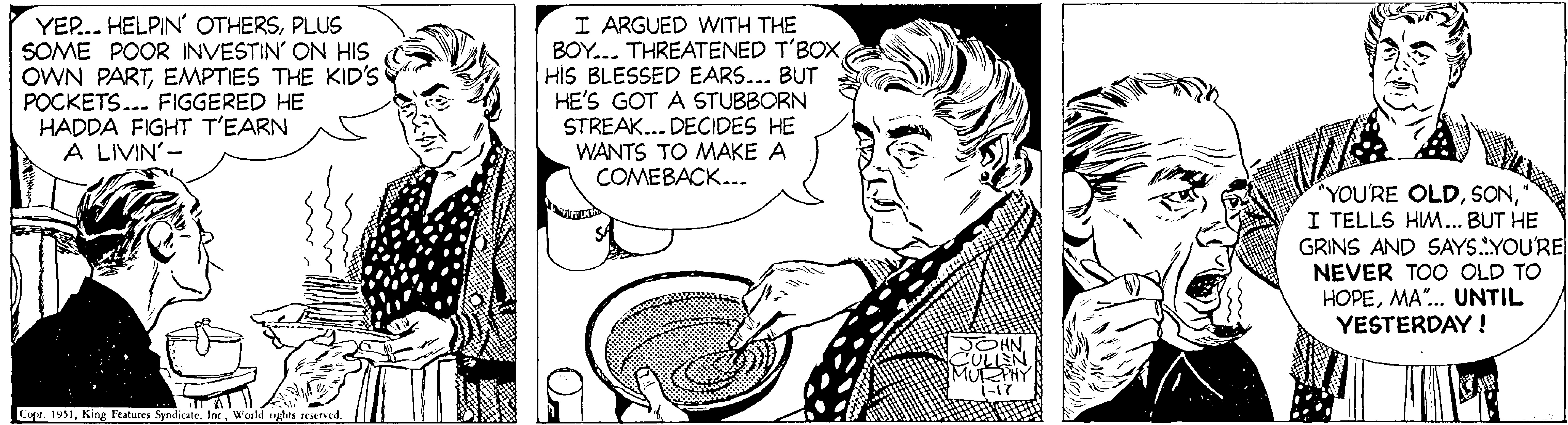 Big Ben Bolt Comic Strip 1951-01-17 | Comics Kingdom