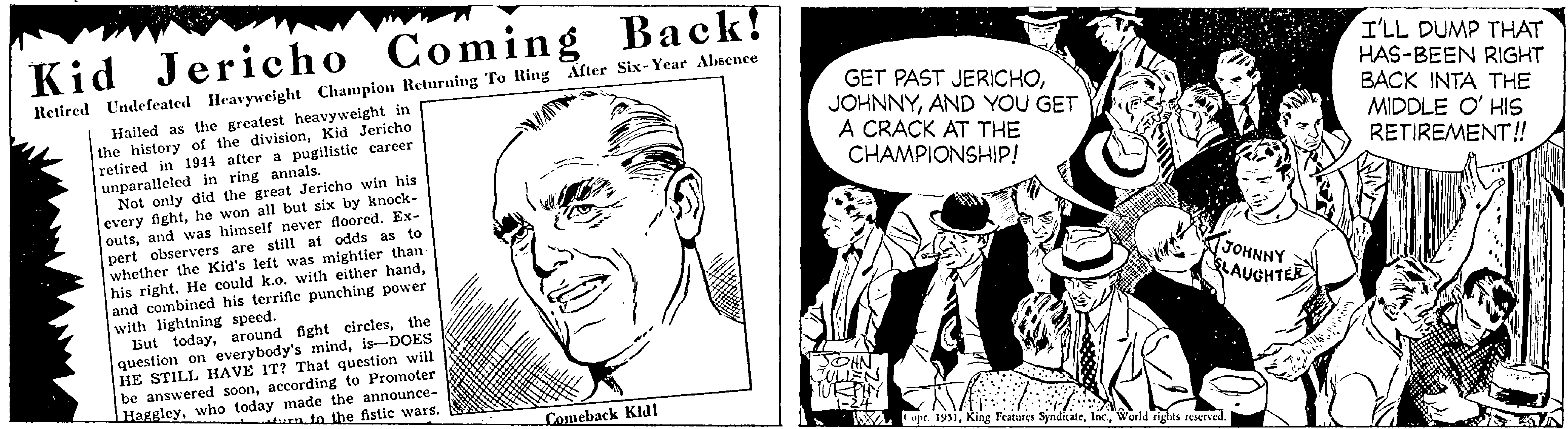 Big Ben Bolt Comic Strip 1951-01-24 | Comics Kingdom