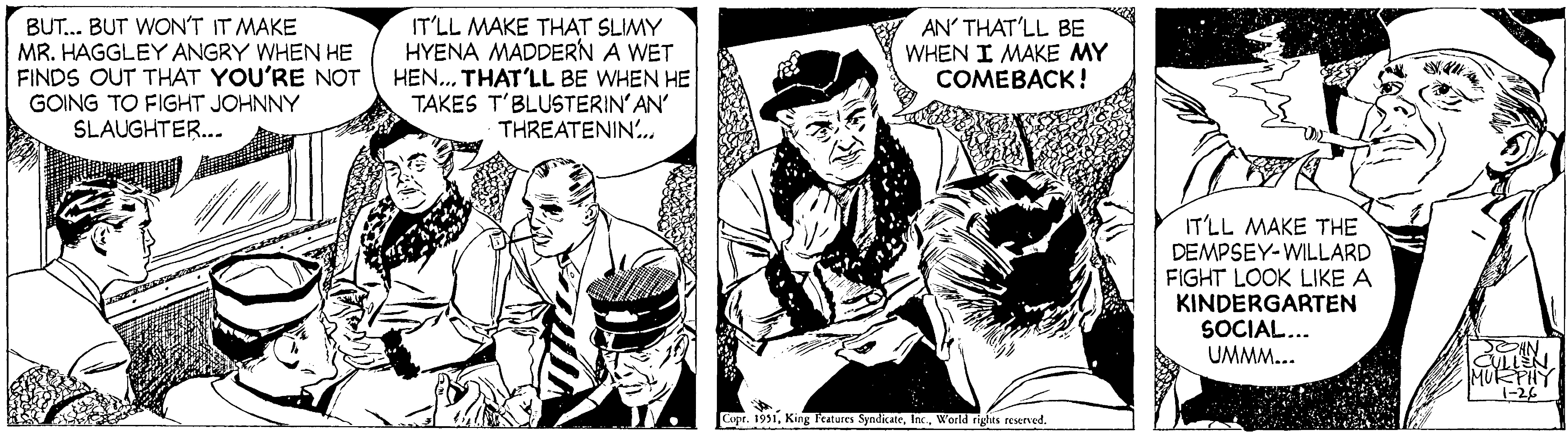 Big Ben Bolt Comic Strip 1951-01-26 | Comics Kingdom