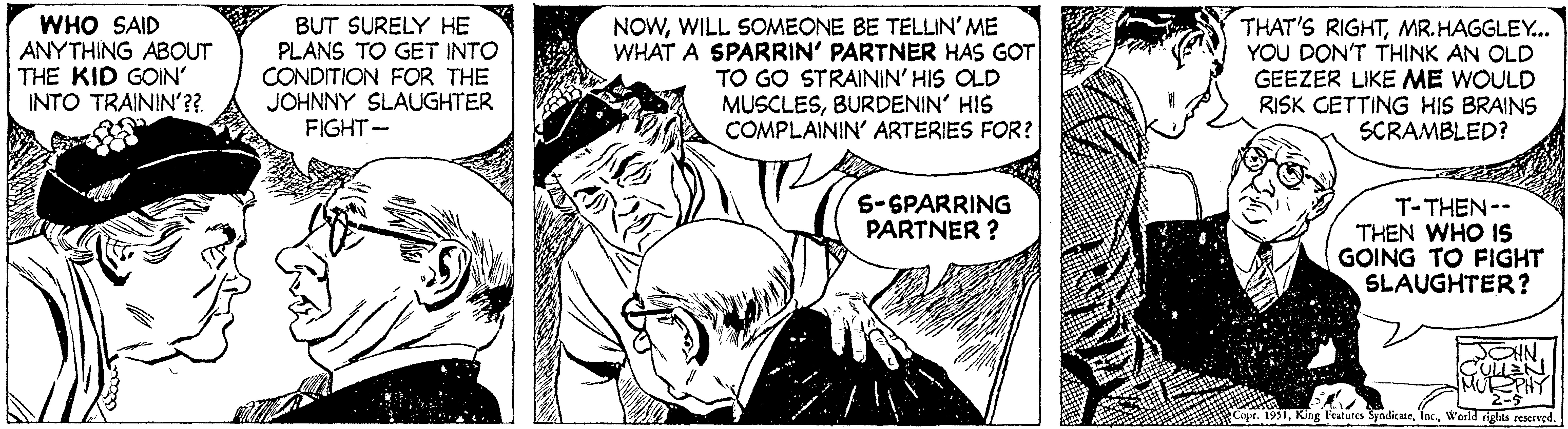 Big Ben Bolt Comic Strip 1951-02-05 | Comics Kingdom
