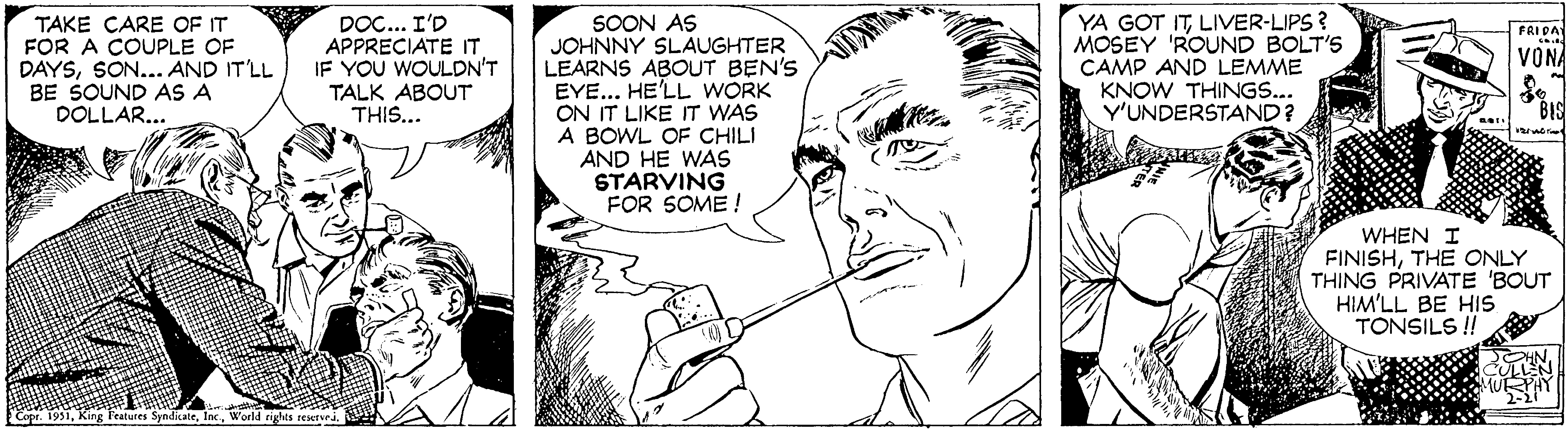 Big Ben Bolt Comic Strip 1951-02-21 | Comics Kingdom