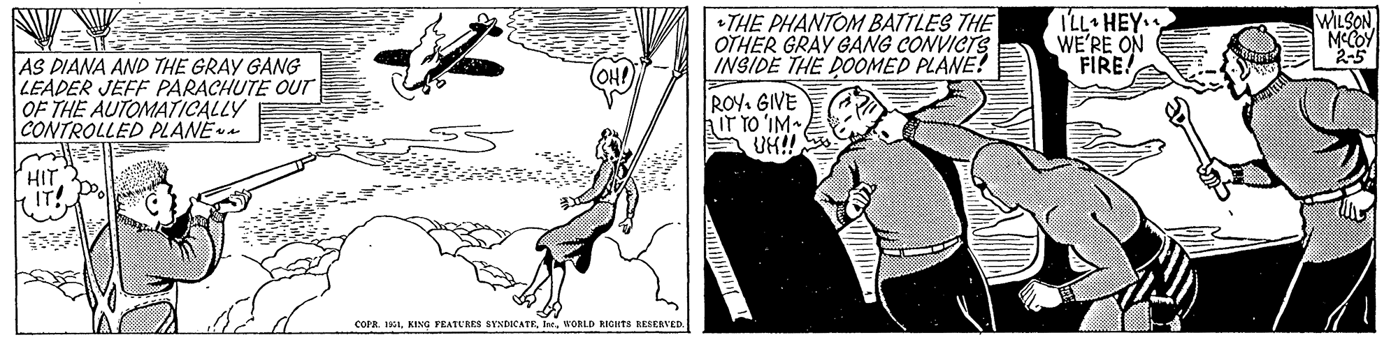 The Phantom Comic Strip 1951-02-05 | Comics Kingdom