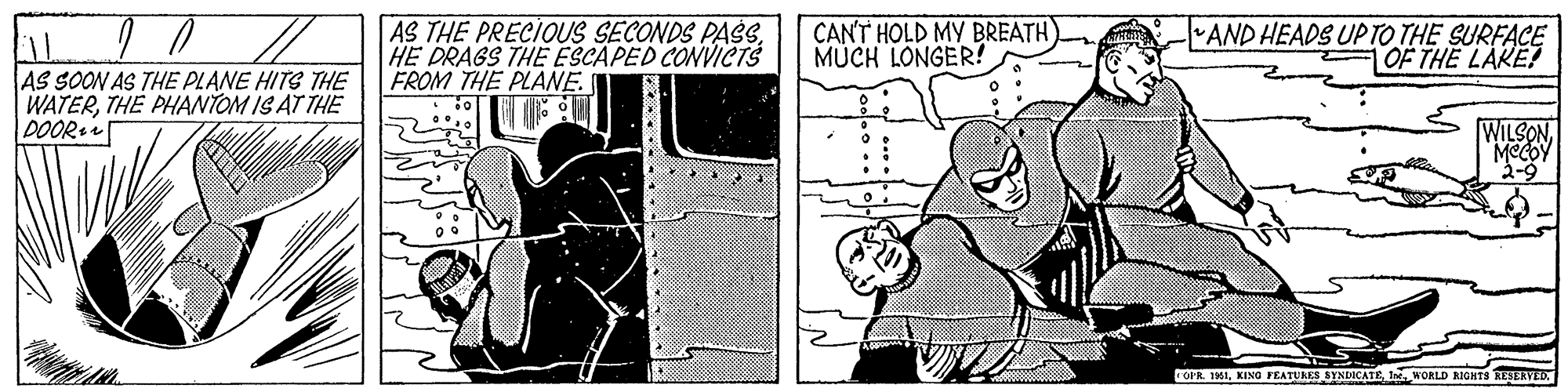 The Phantom Comic Strip 1951-02-09 | Comics Kingdom