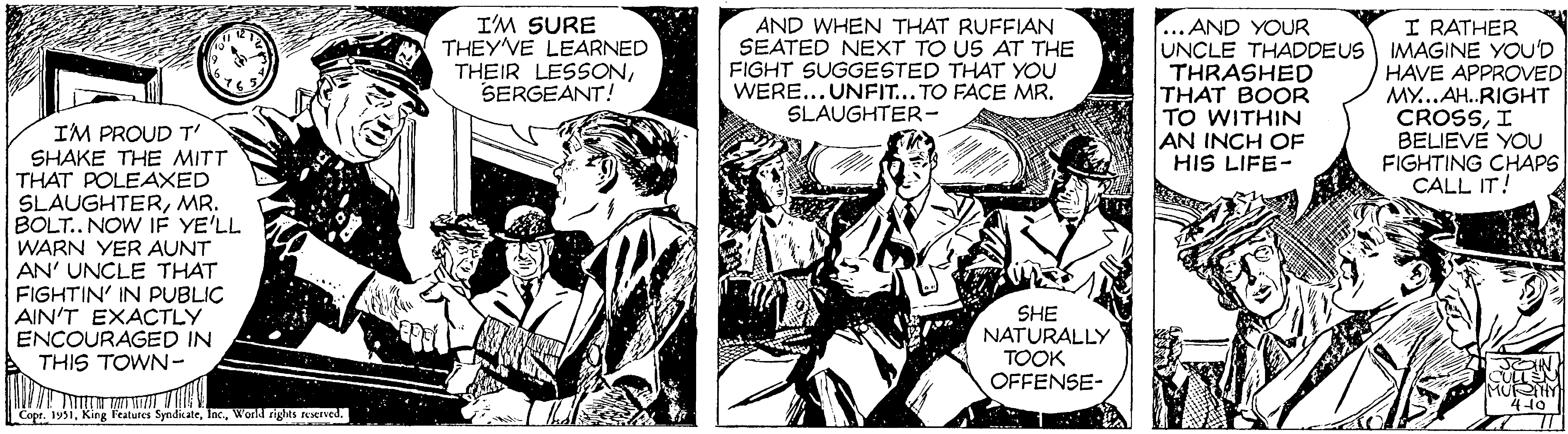 Big Ben Bolt Comic Strip 1951-04-10 | Comics Kingdom