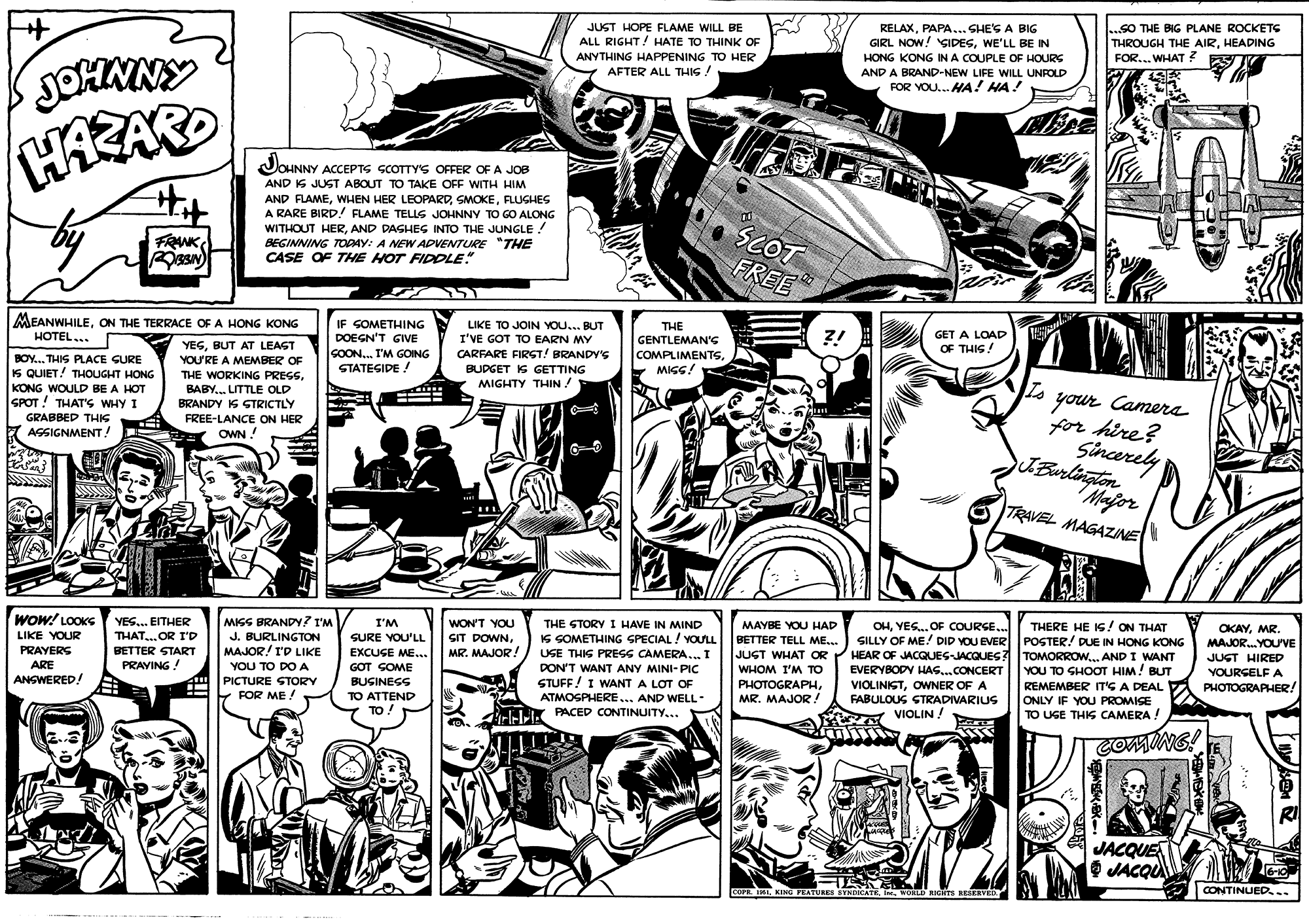 Johnny Hazard Comic Strip 1951-06-10 | Comics Kingdom