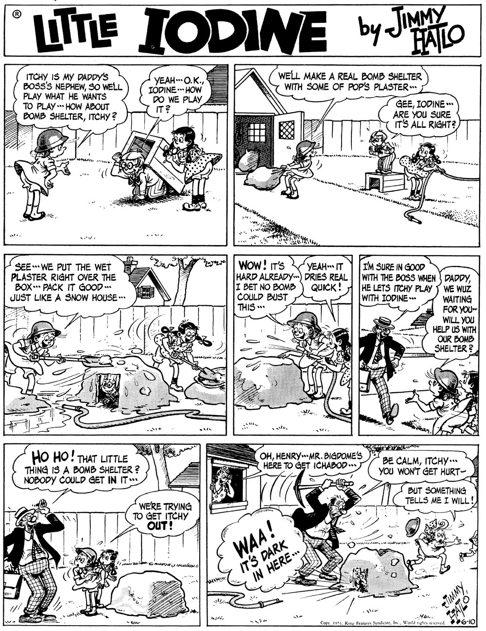 Little Iodine Sundays Comic Strip 1951-06-10 | Comics Kingdom