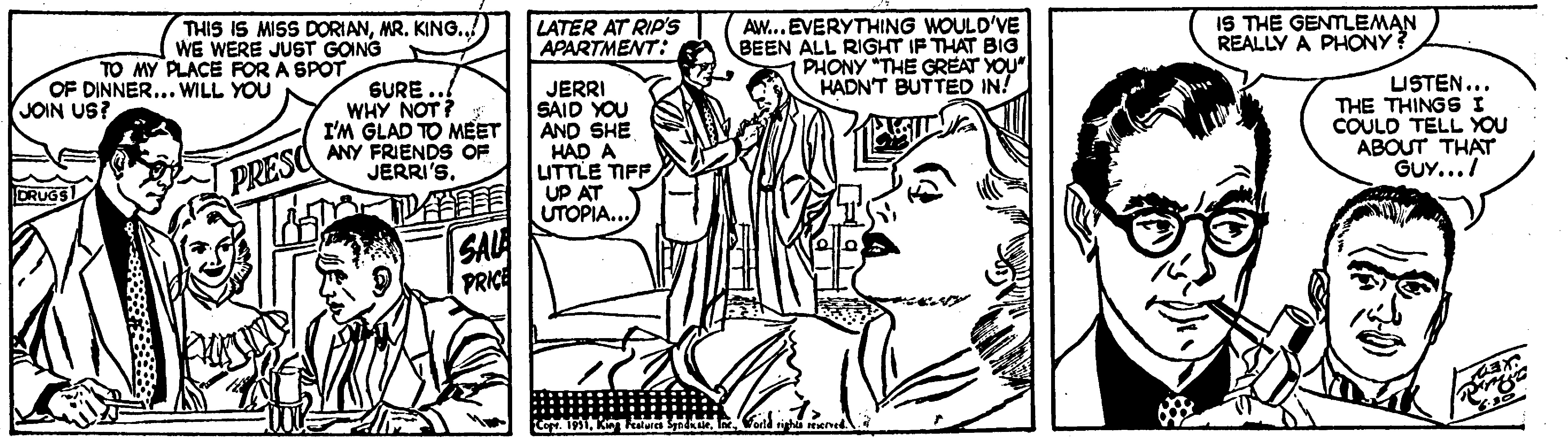 Rip Kirby Comic Strip 1951-06-30 | Comics Kingdom