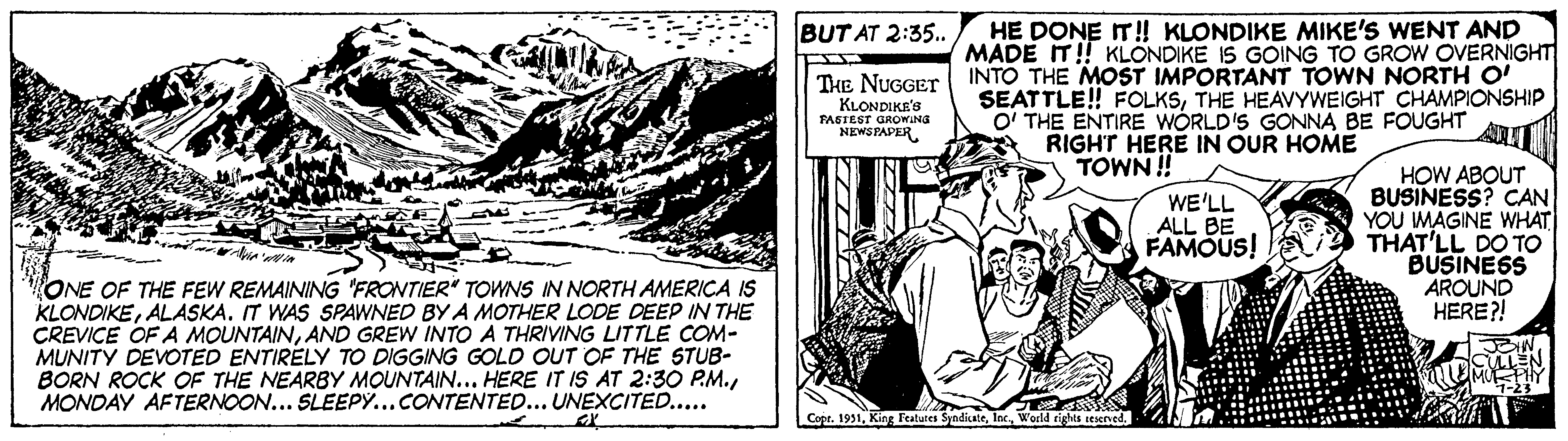 Big Ben Bolt Comic Strip 1951-07-23 | Comics Kingdom