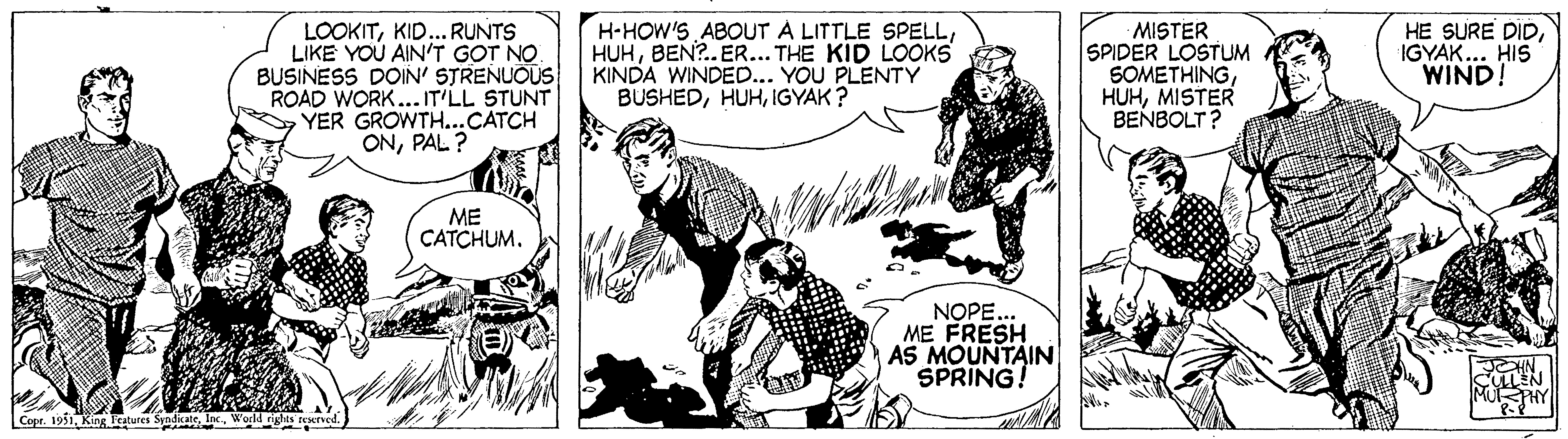 Big Ben Bolt Comic Strip 1951-08-08 | Comics Kingdom
