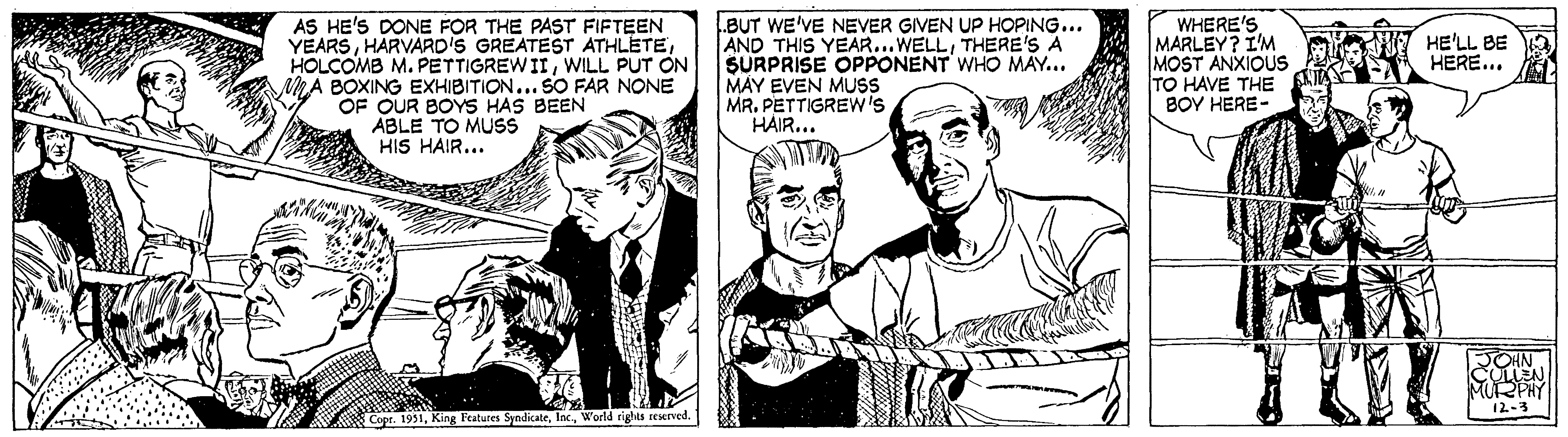 Big Ben Bolt Comic Strip 1951-12-03 | Comics Kingdom
