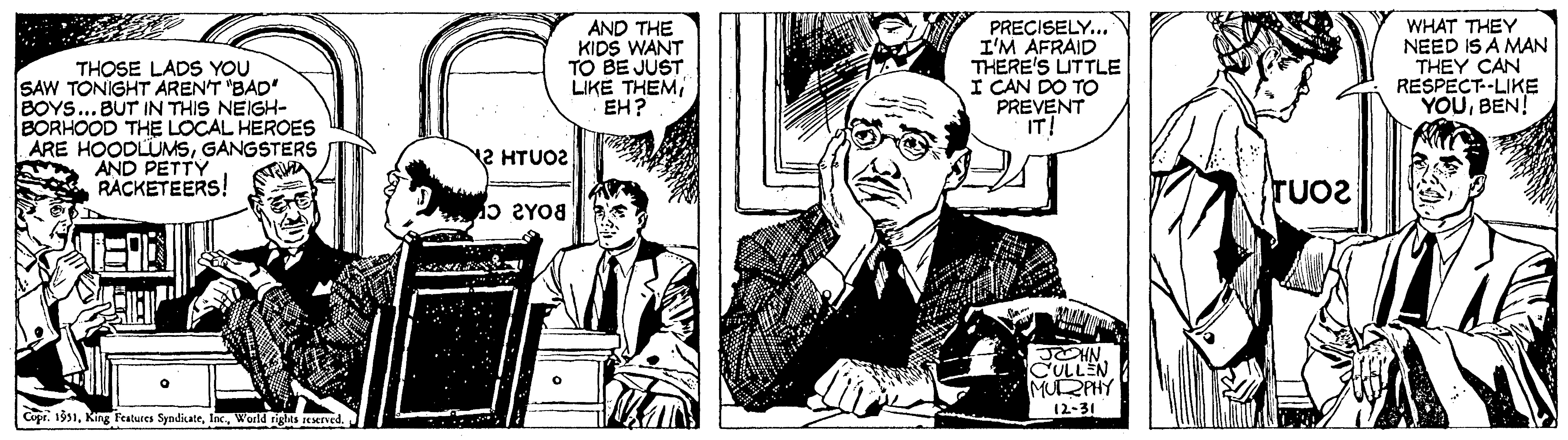 Big Ben Bolt Comic Strip 1951-12-31 | Comics Kingdom