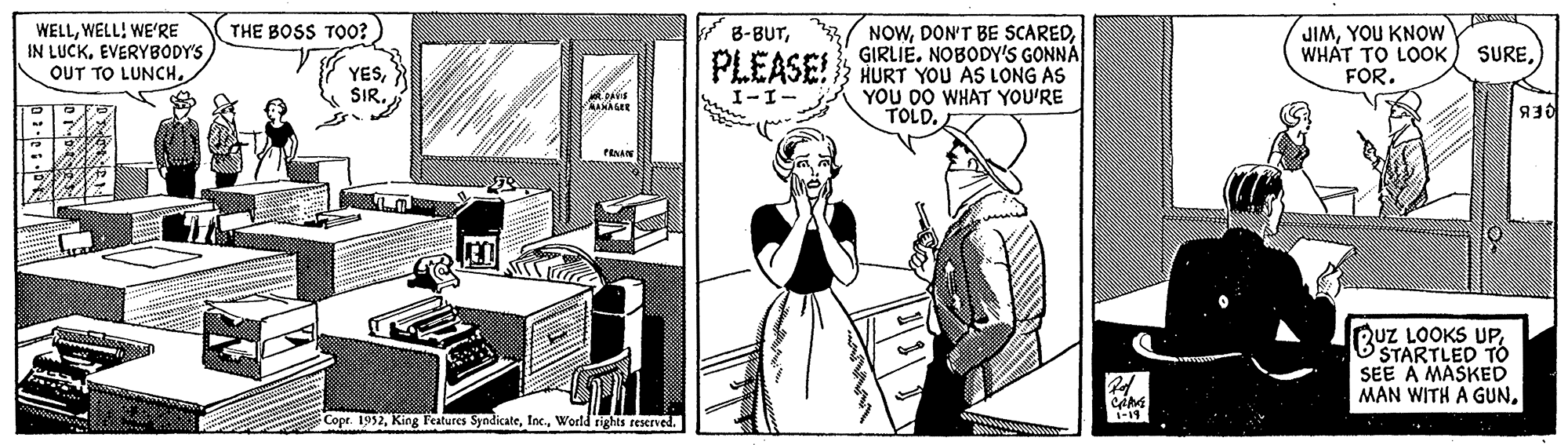 Buz Sawyer Comic Strip 1952-01-19 | Comics Kingdom