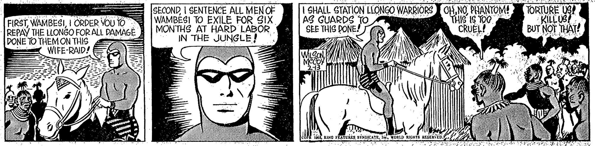 The Phantom Comic Strip 1952-02-13 | Comics Kingdom